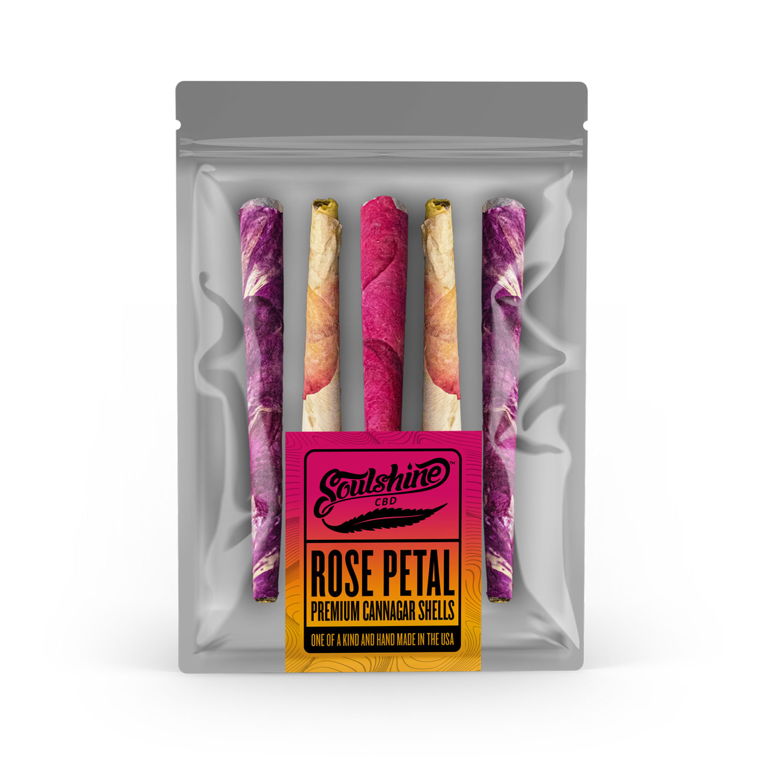 Rose Petal Premium Pre Roll Shells 5 PACK SOULSHINE CBD rose-petal-premium-pre-roll-shells-5-pack-soulshine-cbd